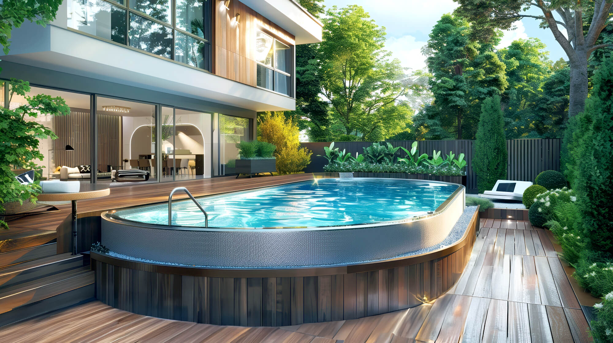 10 Best Decking Materials for Above-Ground Pools ‐ Flamingo Pools