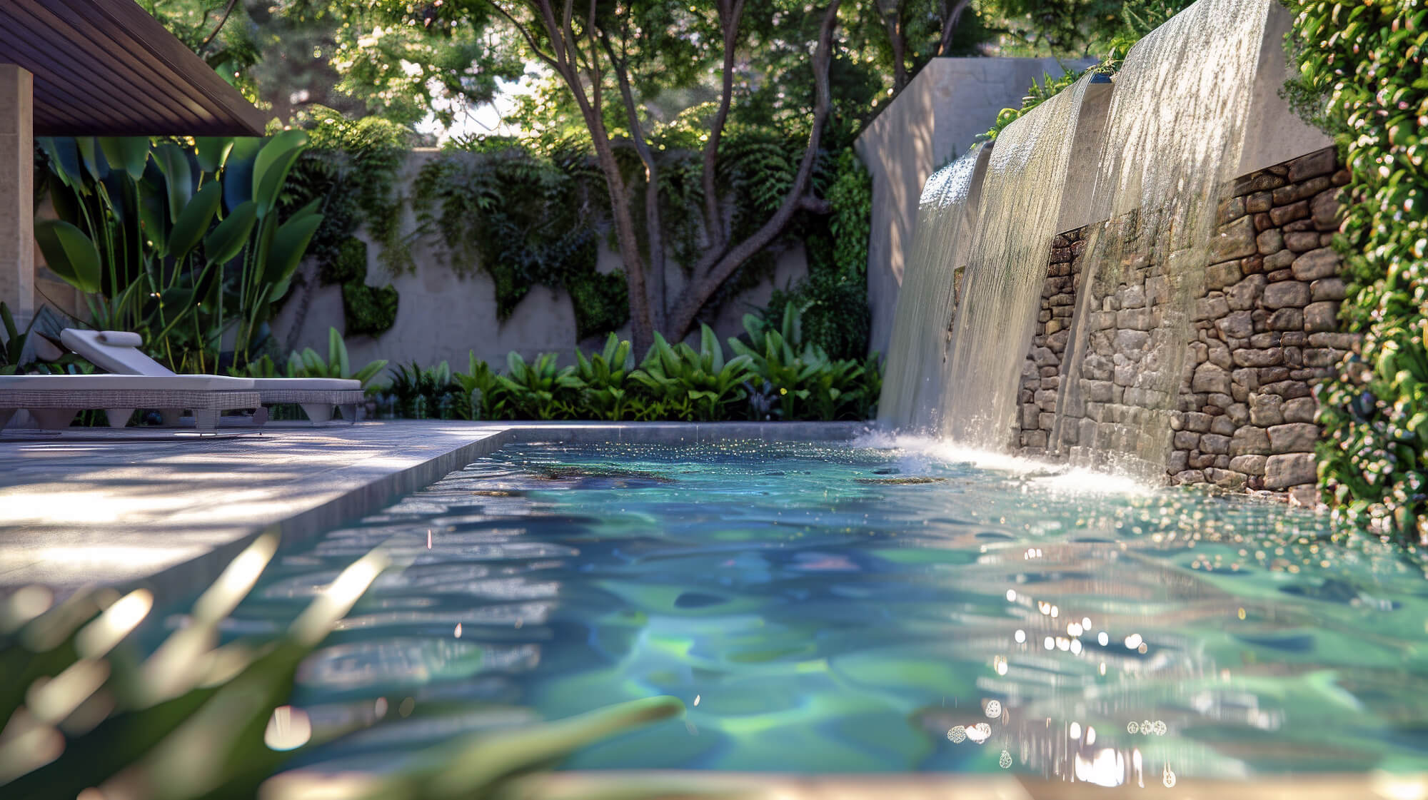 Must-Have Tips for Adding Waterfalls to Your Pool Design ‐ Flamingo Pools