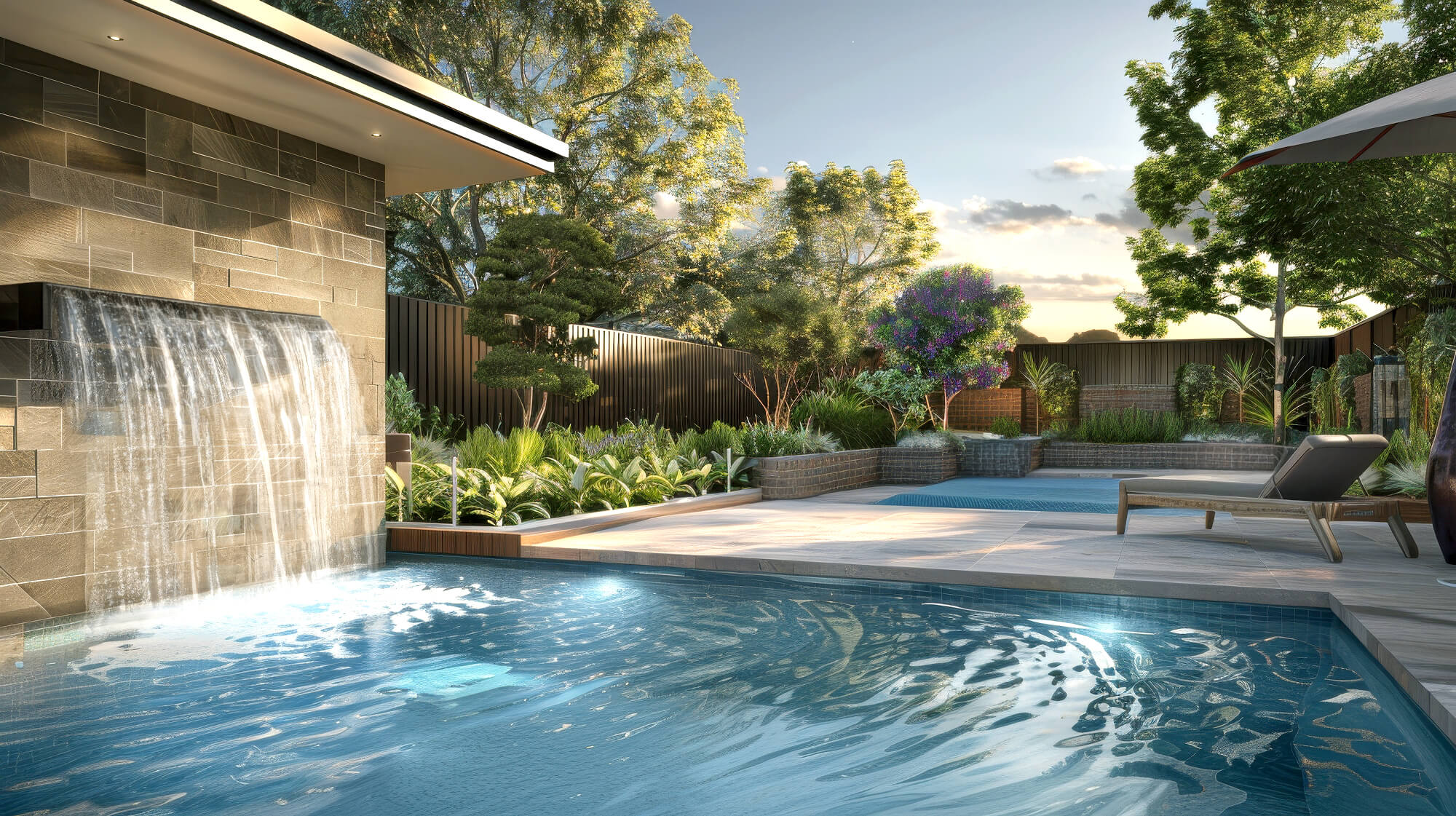 Must-Have Tips for Adding Waterfalls to Your Pool Design ‐ Flamingo Pools